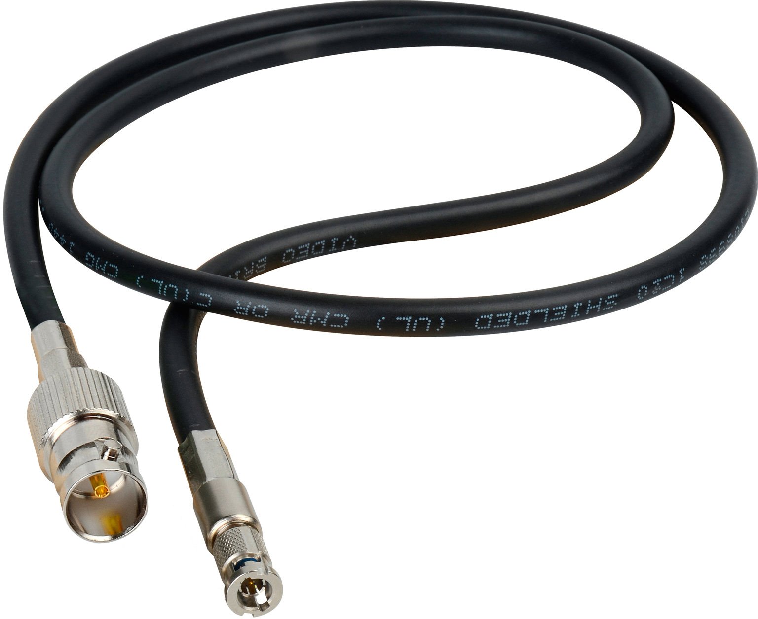 Laird HDBNC1505-BF01 High Density HD-BNC Male to Standard BNC Female 6G HD-SDI Cable - 1 Foot