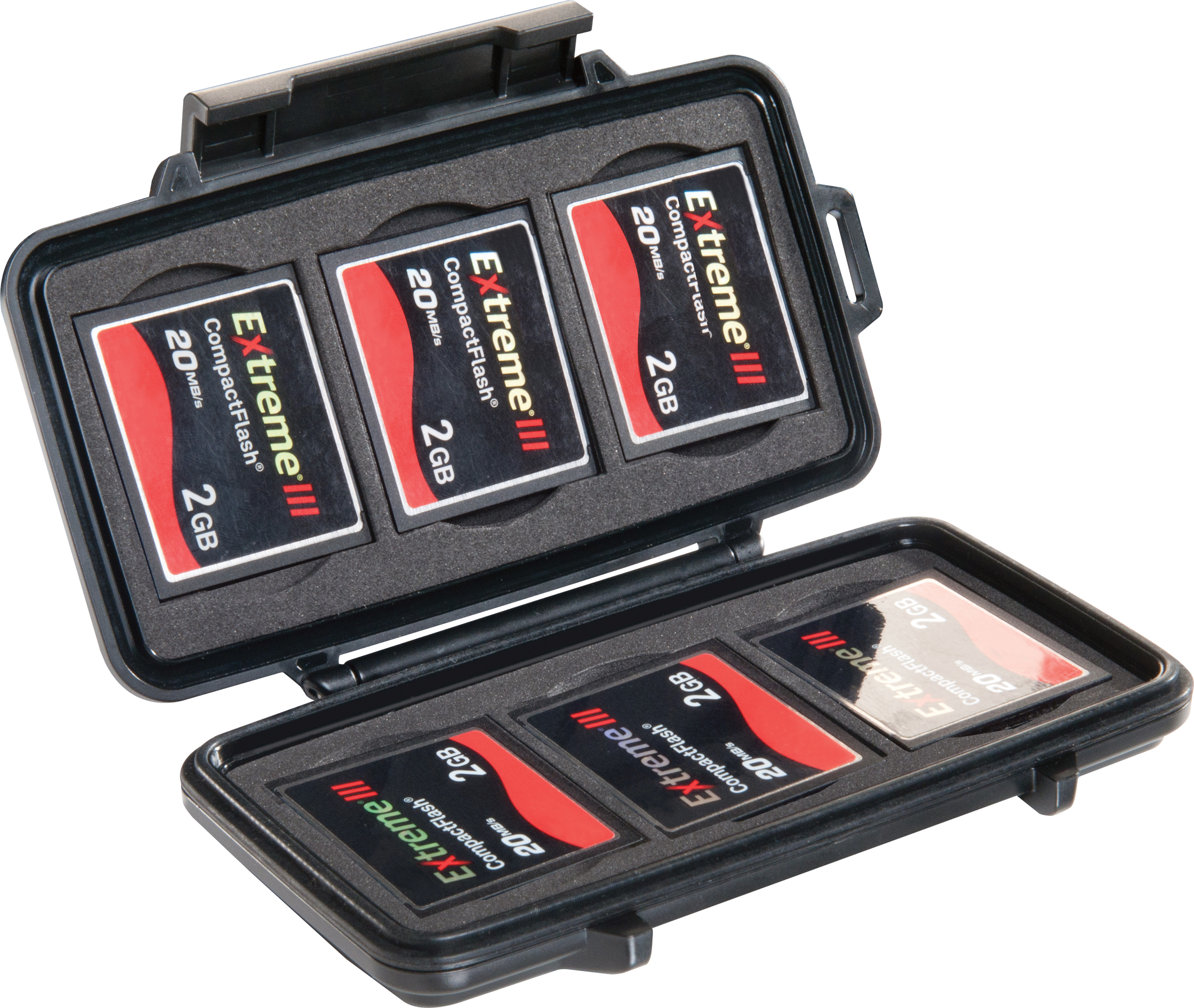 Pelican 0945 Compact Flash Memory Card Case Black