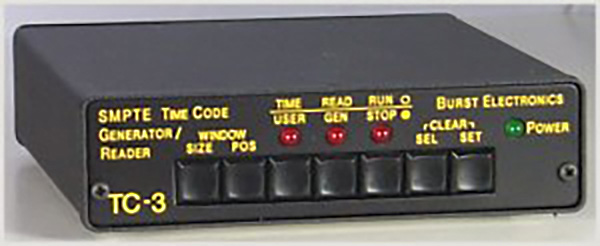 Burst Tc 3 Smpte Time Code Reader Generator