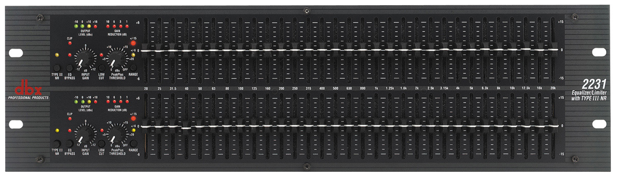 DBX 2231 Dual 31-Band Graphic Equalizer with Type III Noise Reduction