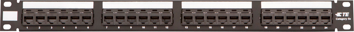 ADC-Commscope 2111477-1 Category 6 1RU 24-Port Patch Panel with Jacks