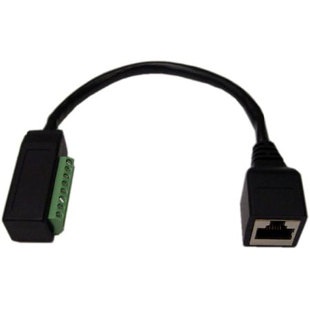 Calrad 72-173 CAT5e/CAT6 Solderless RJ45 Female To Terminal Block 6 ...