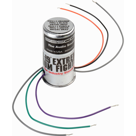 Sescom Pro Audio Hum Eliminator Stand-Alone IL-19 Transformer with Wire ...