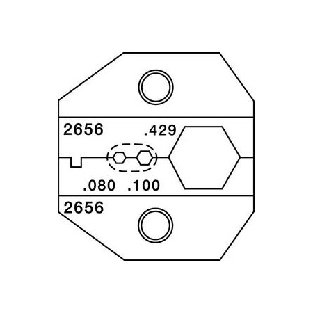 Paladin PA2656 1300/8000 Series N-Type Coax Die