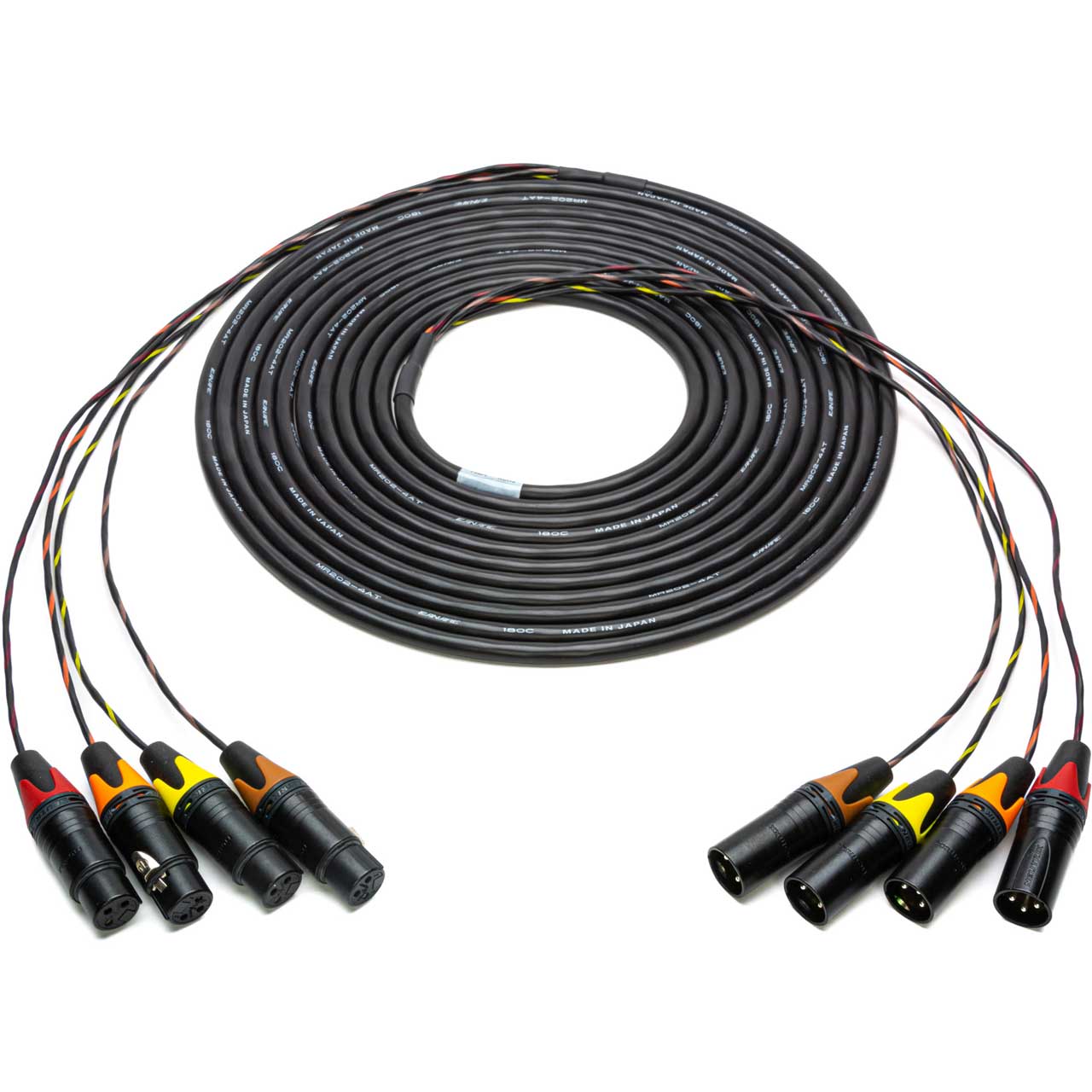 Sescom 4-Channel XLR Male to XLR Female Snake Cable - 75 Foot