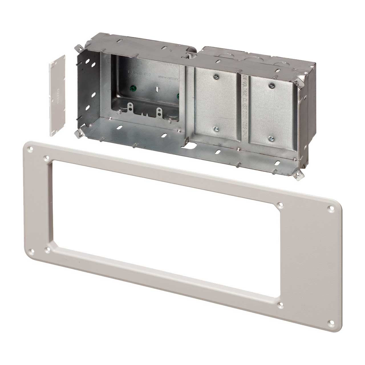 Arlington TVBS613BL Steel Recessed TV Box for Power/Low Voltage - Black