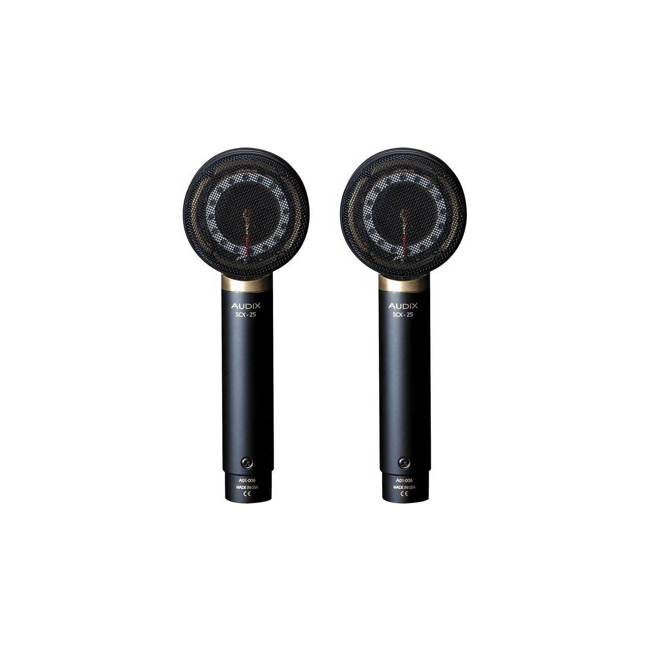 Audix SCX-25 Condenser Microphone - Matched Pair - Plus or Minus 1 dB