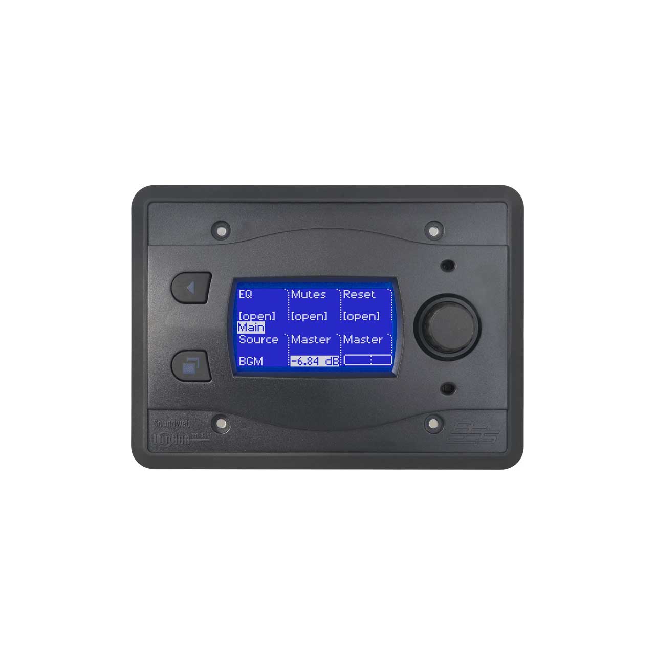 BSS Audio BLU-10-BLK Touch Screen Programmable Remote Wall Controller ...