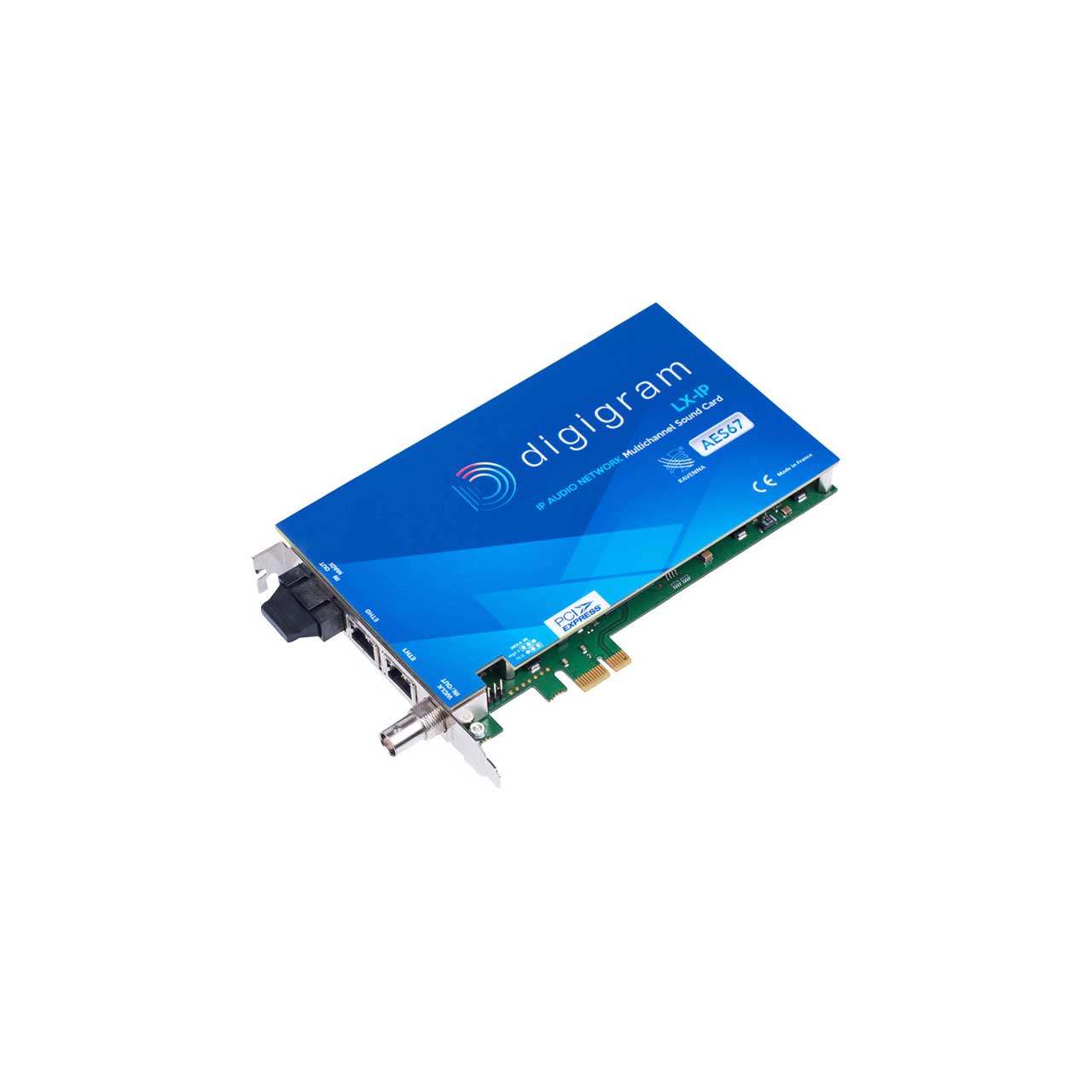 Digigram LX-IP Synchronous AoIP & MADI Multichannel Sound Card