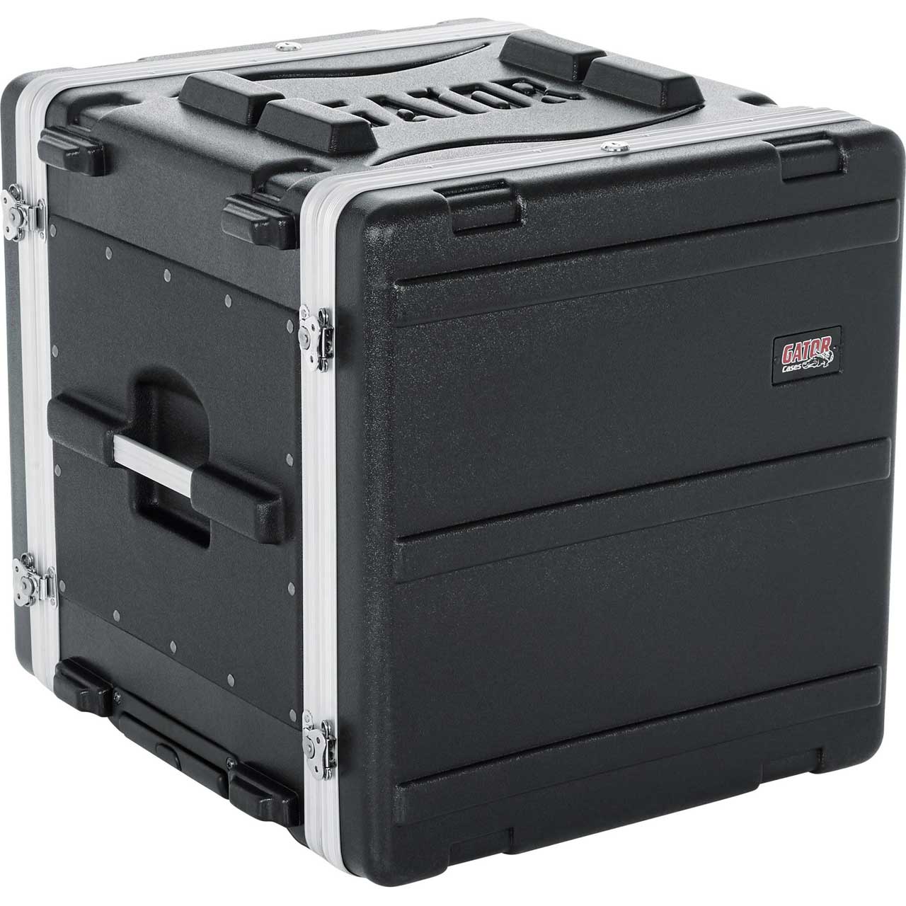 Gator GRR-10PL-US 10 Space Rolling Rack Case with built in PDU Power Strip