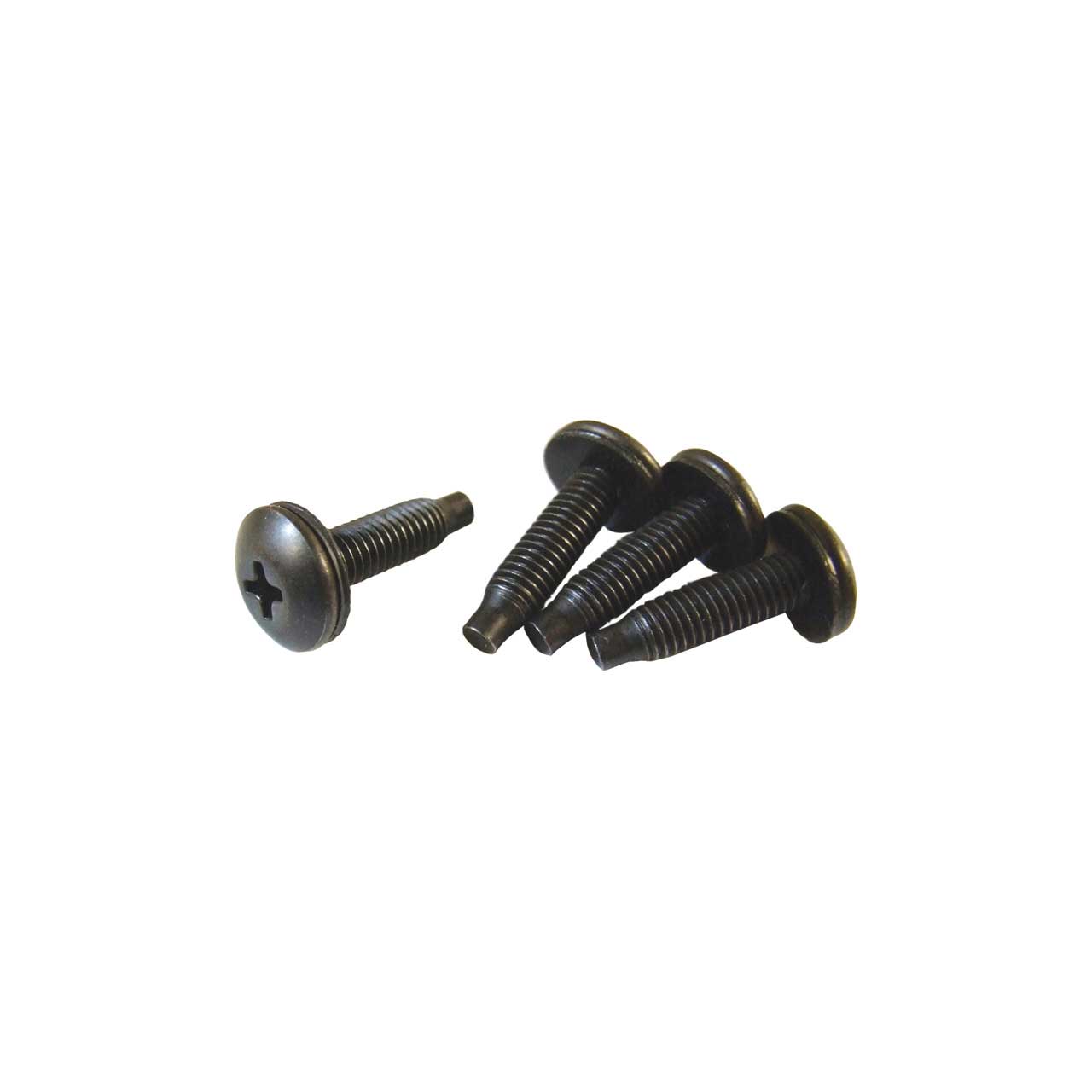 Hammond SCREW1032-100 10-32 Rack Screws with Nylon Washers - 100 Pack