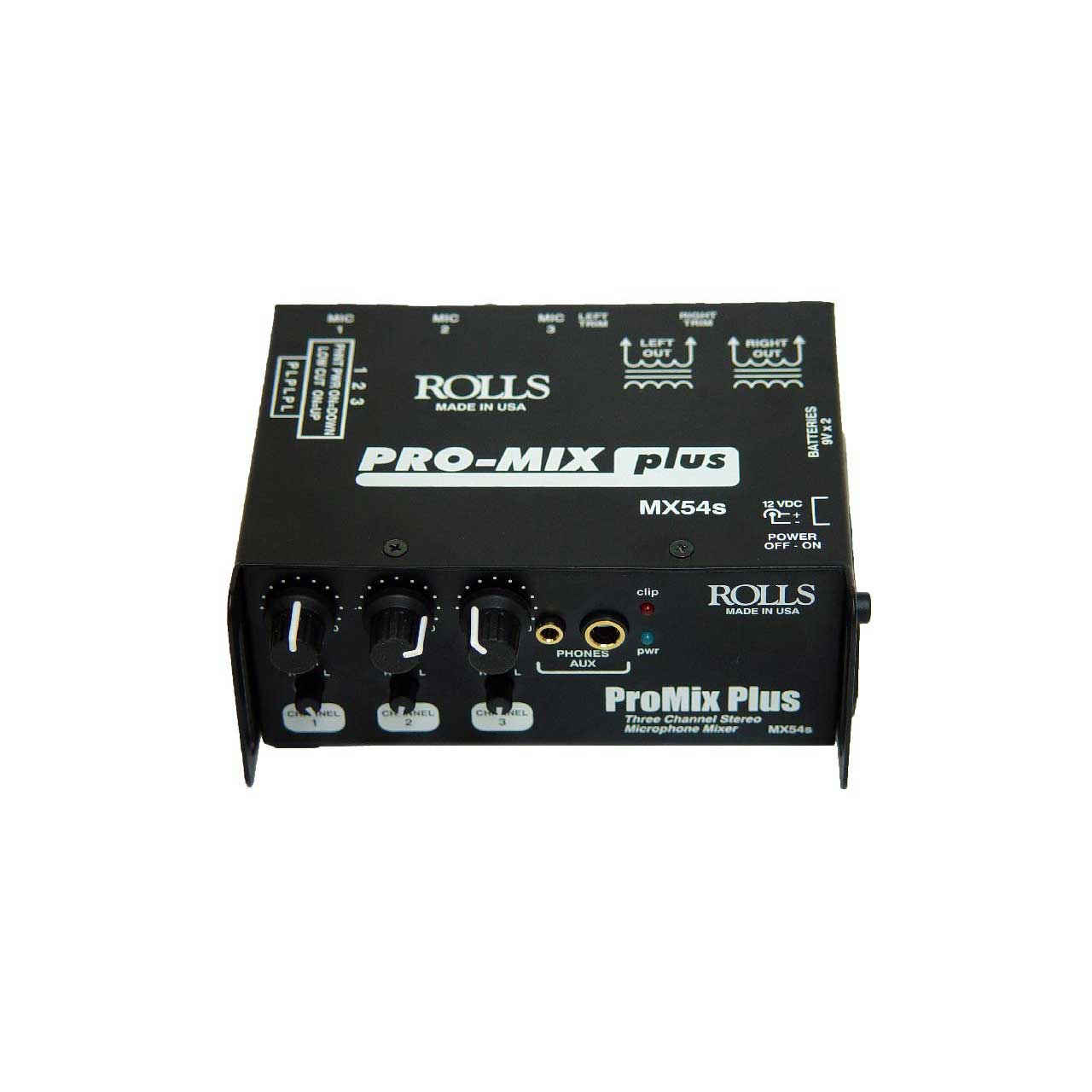 Rolls MX54S ProMix Plus 3-Channel Mic Mixer