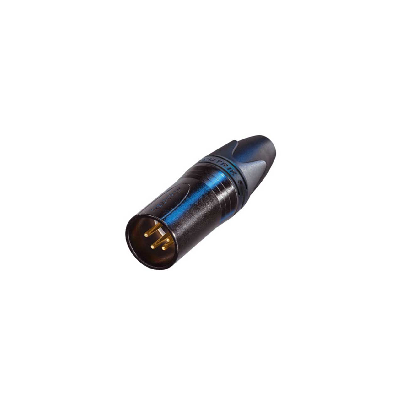 NEUTRIK NC4MXX-B 4-Pin XLR-M Cable Connector Black Shell/Gold Contacts