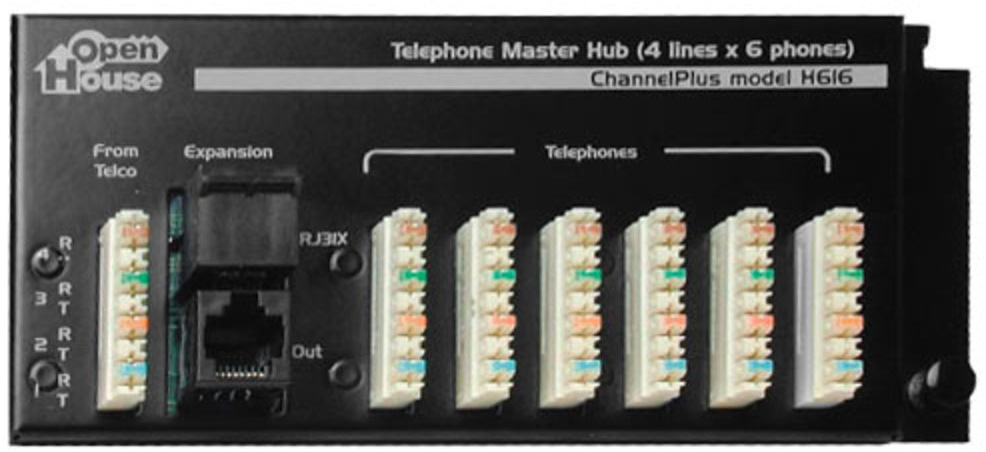Open House 4x6 110 Punchdown Telephone Master Hub