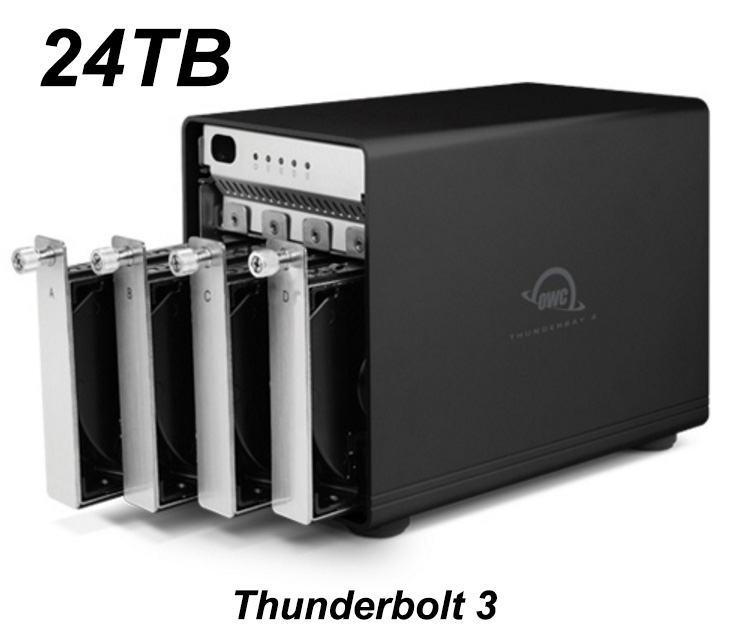 OWC OWCTB3IVT24.0S 24.0TB ThunderBay 4 Four-Drive HDD with Dual Thunderbolt 3 Ports RAID-Ready ...