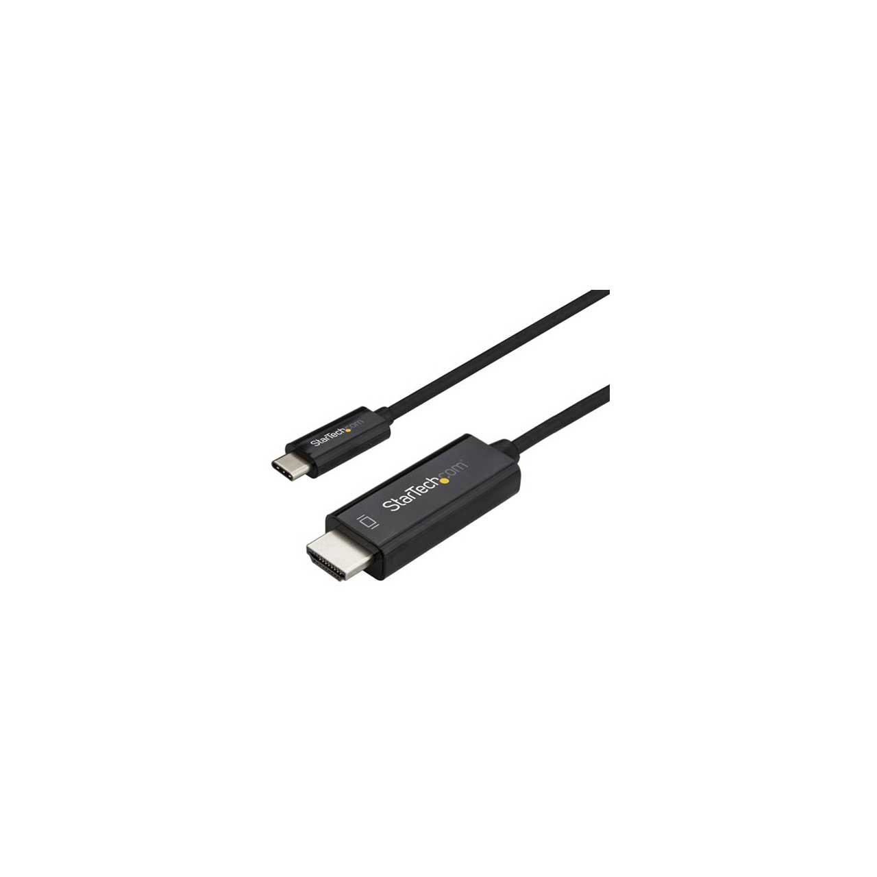 StarTech CDP2HD2MBNL USB C to HDMI Cable - 4K at 60Hz - Black - 6 Foot
