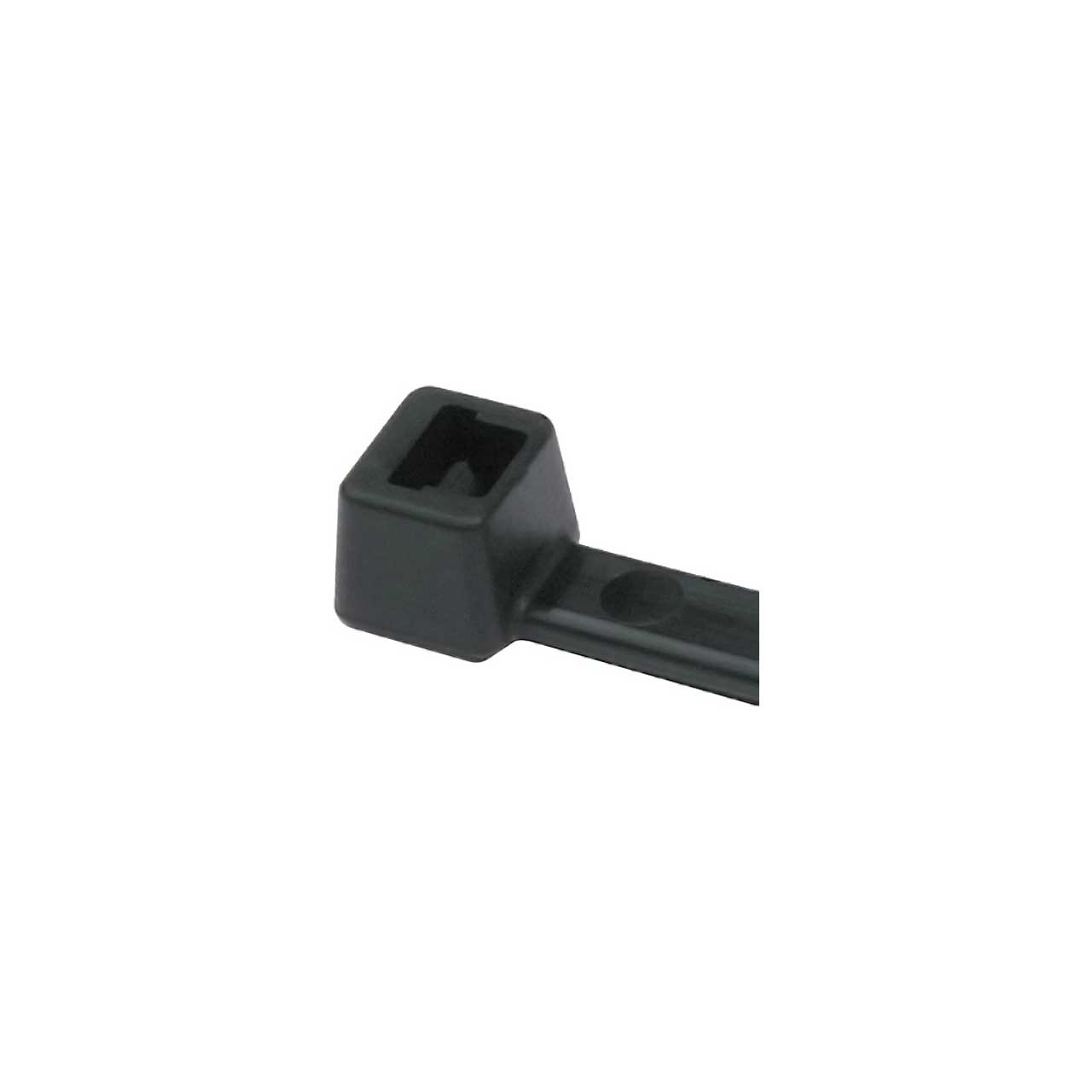 HellermannTyton T18R0C2 4 Inch Black Nylon Cable Ties (18 Pounds Tensile Strength) - 100 Pack