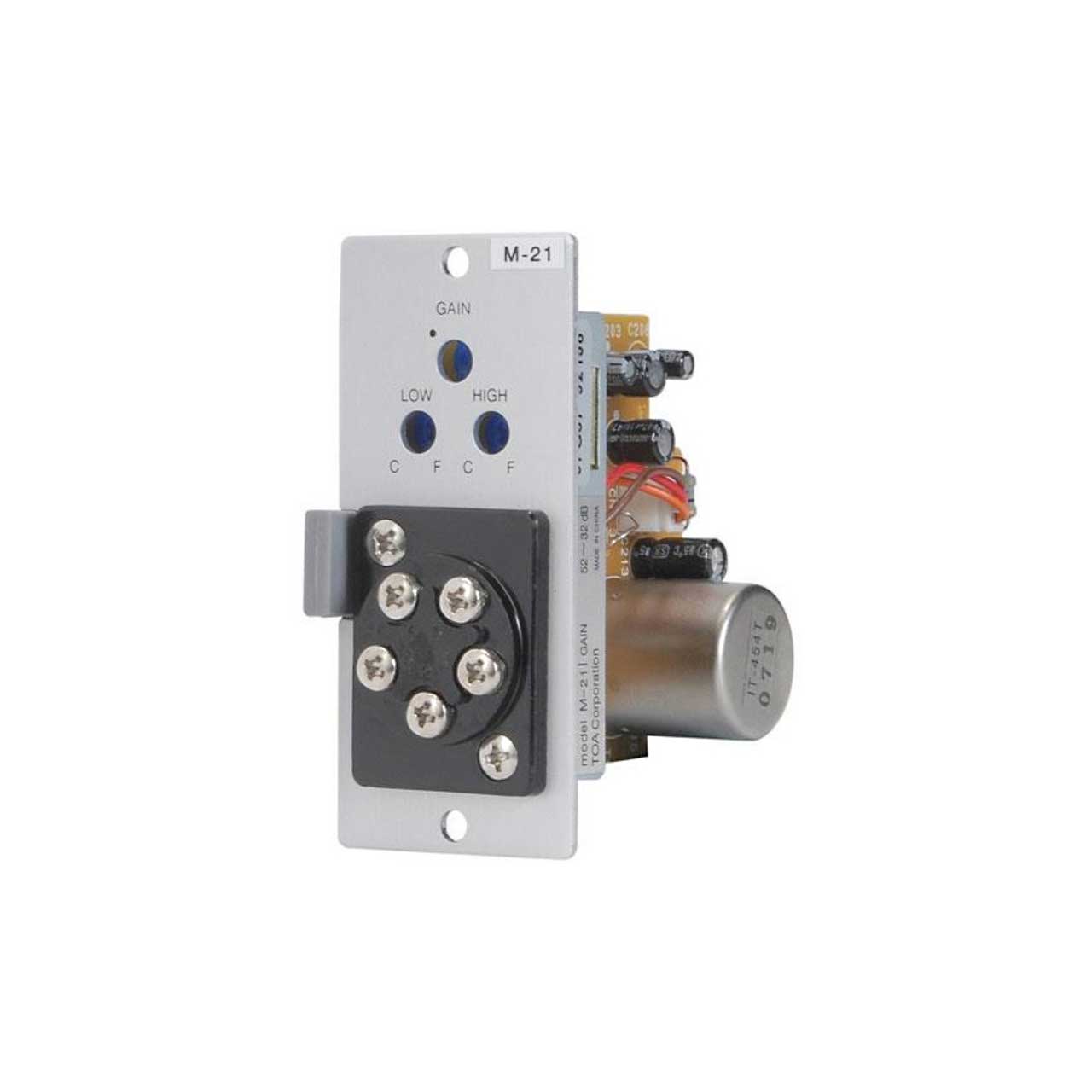 TOA M-21S 200 Ohm Balanced Mic Input Module Remote Volume Control ...