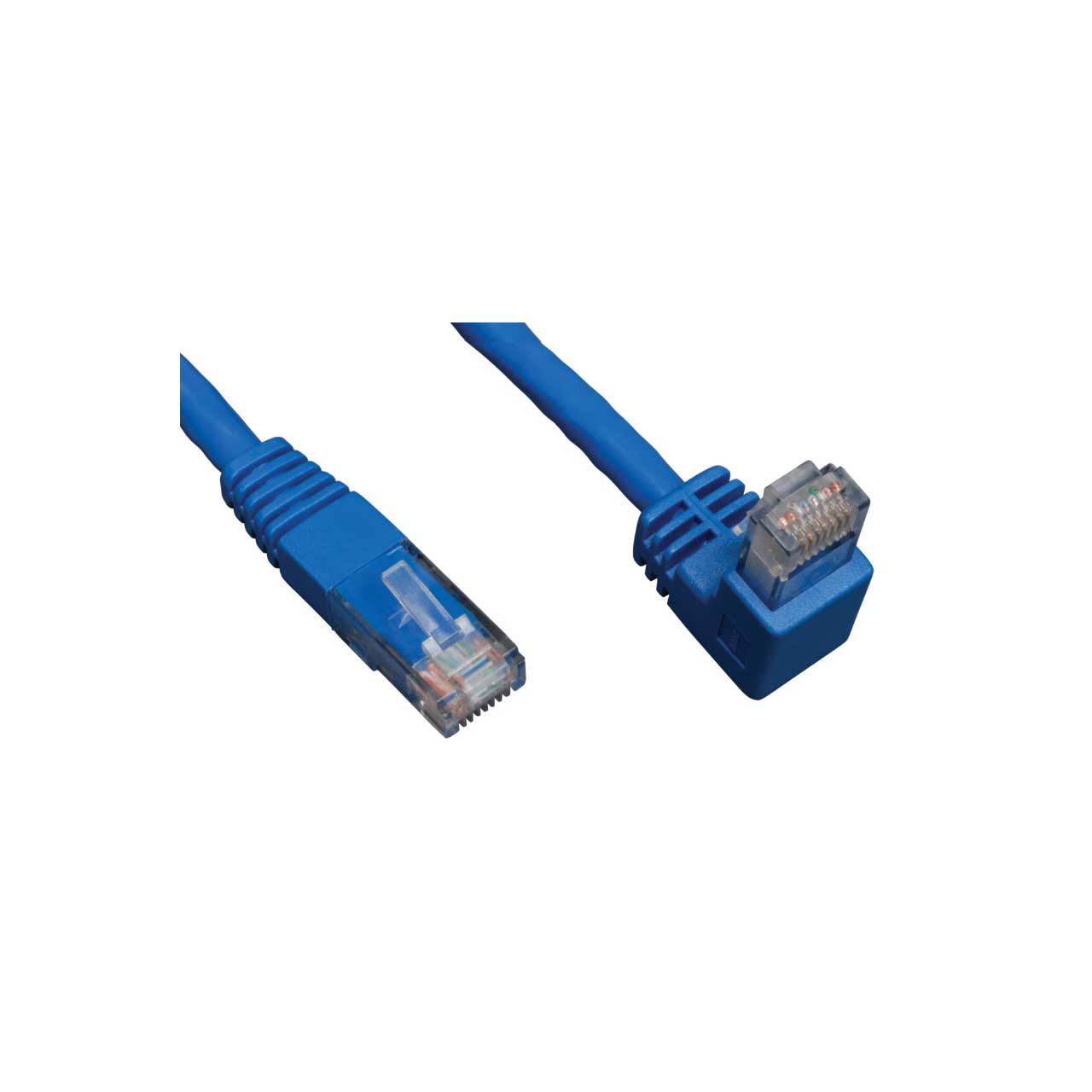 Tripp Lite N204-005-BL-DN Cat6 Gigabit Molded Patch Cable (RJ45 Right ... Tripp Lite N204-005-BL-DN Cat6 Gigabit Molded Patch Cable (RJ45 Right ...