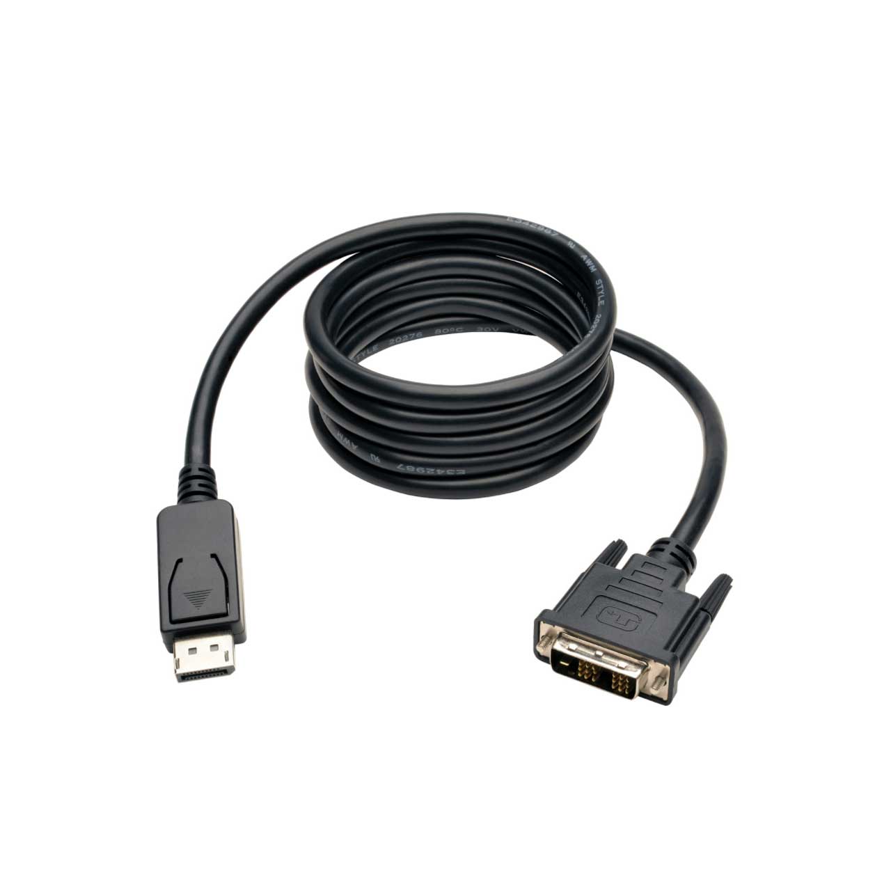 Tripp Lite P581-006 DisplayPort to DVI Cable Displayport with Latches ...