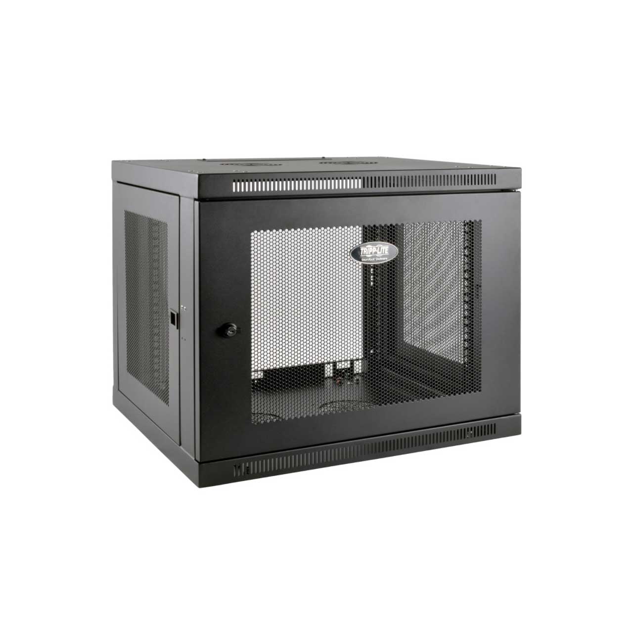 Tripp Lite 9U Low-Profile Wall-Mount Rack Enclosure Cabinet Removable ...