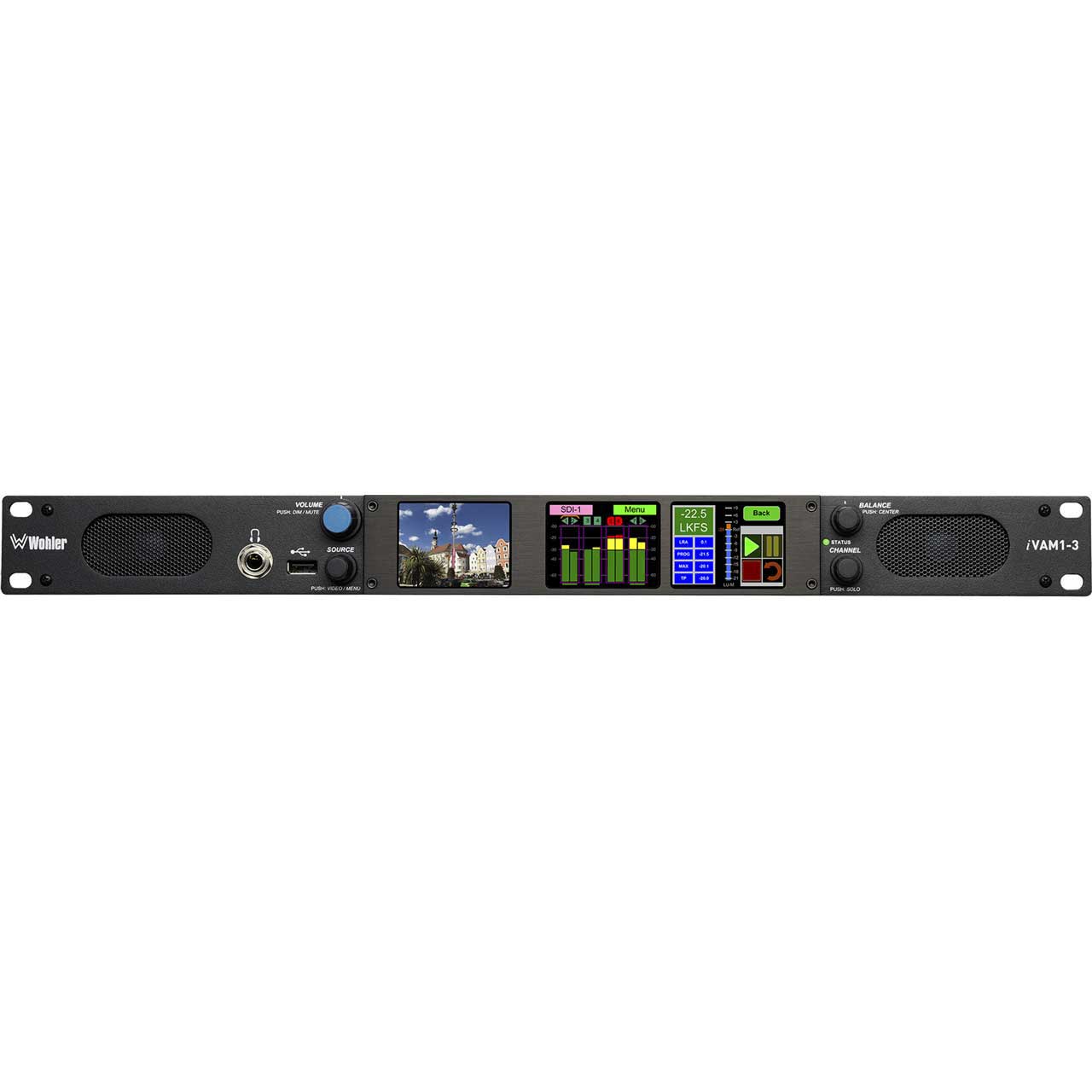 Wohler IVAM1-3 1RU Triple Screen 16 Channel Dual Input 3G/HD/SD-SDI ...