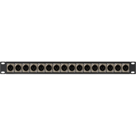 Connectronics XLR Male Patch Panel with Neutrik NC3MD-L-1 Connectors 16 ...