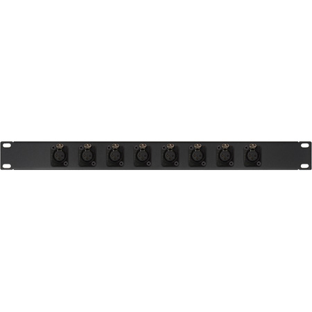 Connectronics XLR Female Patch Panel with NC3FD-S-1-B Connectors 8 ...