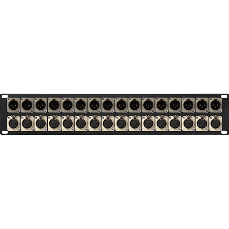Connectronics XLR Patch Panel with Neutrik Connectors (32 Points) - 16 ...