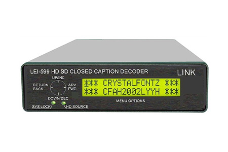 Link Electronics LEI-599 SD/HD SDI Closed Caption Decoder
