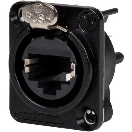 Neutrik NE8FDV-B Ethercon D-Series Female Chassis Mount RJ45 Connector
