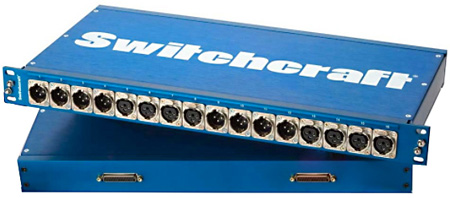 Switchcraft PTAESEBU2DB25 AES/EBU Patchbay 8 Female & 8 Male XLR to two ...
