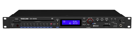 Tascam CD-400U CD/Media Player with Bluetooth and Integrated AM/FM Receiver