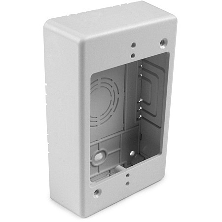 Single Gang Junction Box 1.25 Inch Deep White
