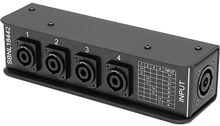 Whirlwind SBNL18442 Splitter - Speakon Stagebox 1 NL8 4 NL4 1(plus/minus)
