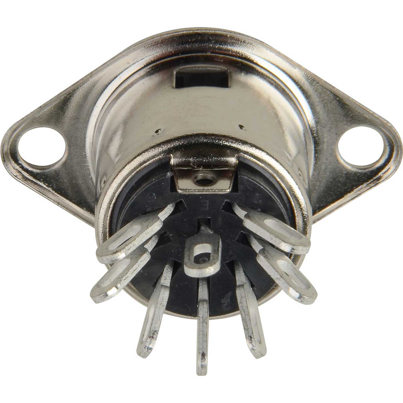 8-Pin Din Female Chassis Mount Connector