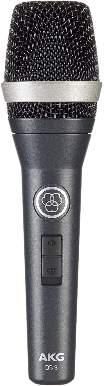 AKG D5 S Supercardioid Handheld Dynamic Microphone with On/Off Switch