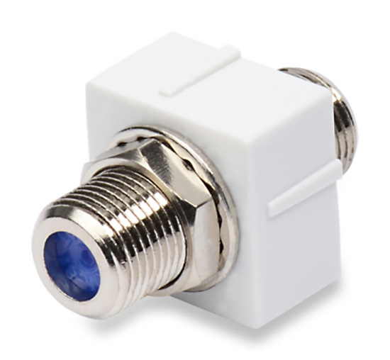 Belden A0407000 MDVO Insert 1-Port F Coax Connector - Almond