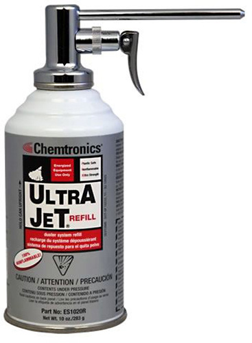 Chemtronics ES1020R Ultrajet Canned Air 10 Ounce Refill Can