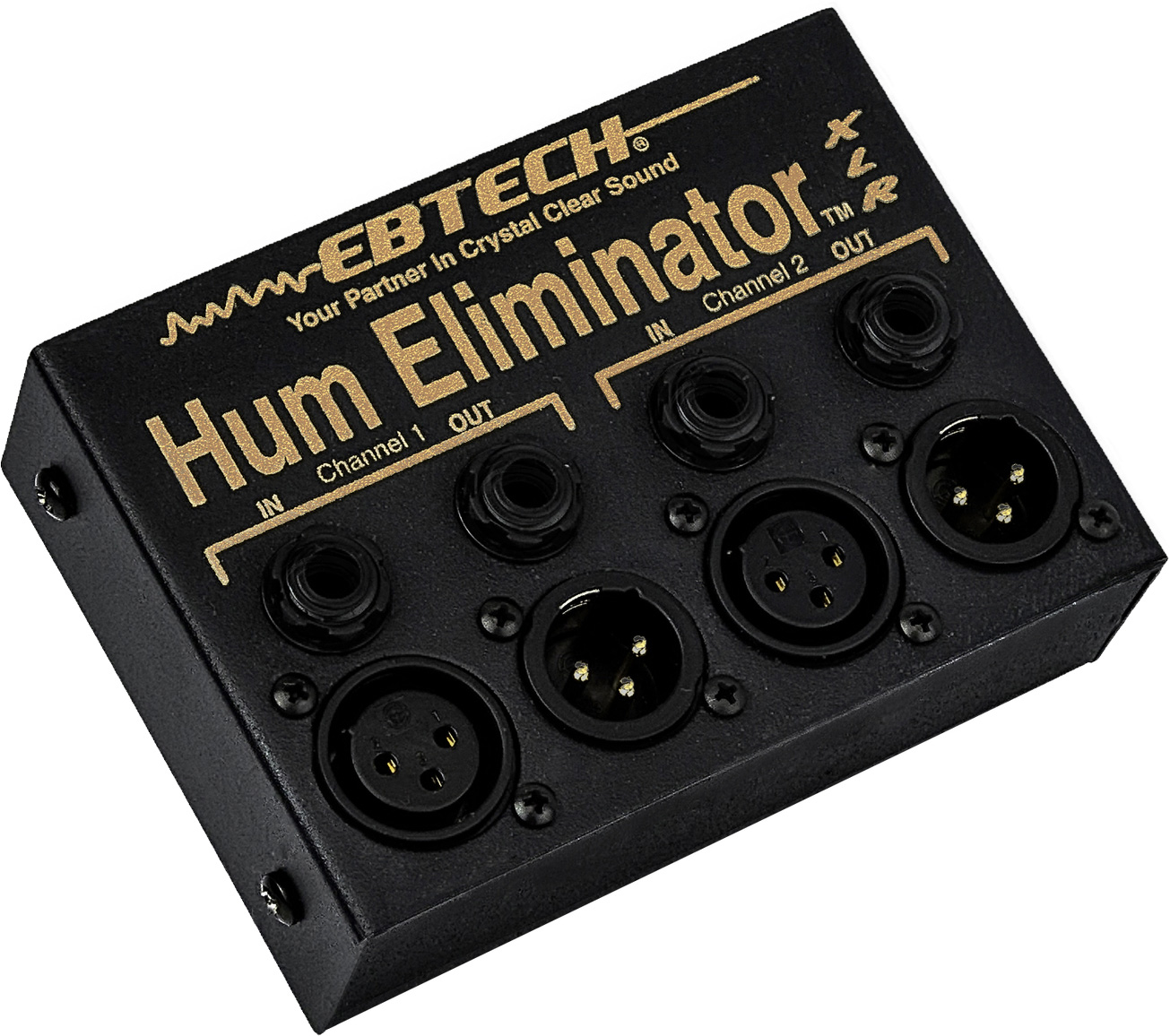 Ebtech HE-2-XLR 2-Channel Hum Eliminator with 1/4in Smart Jacks & XLR Jacks