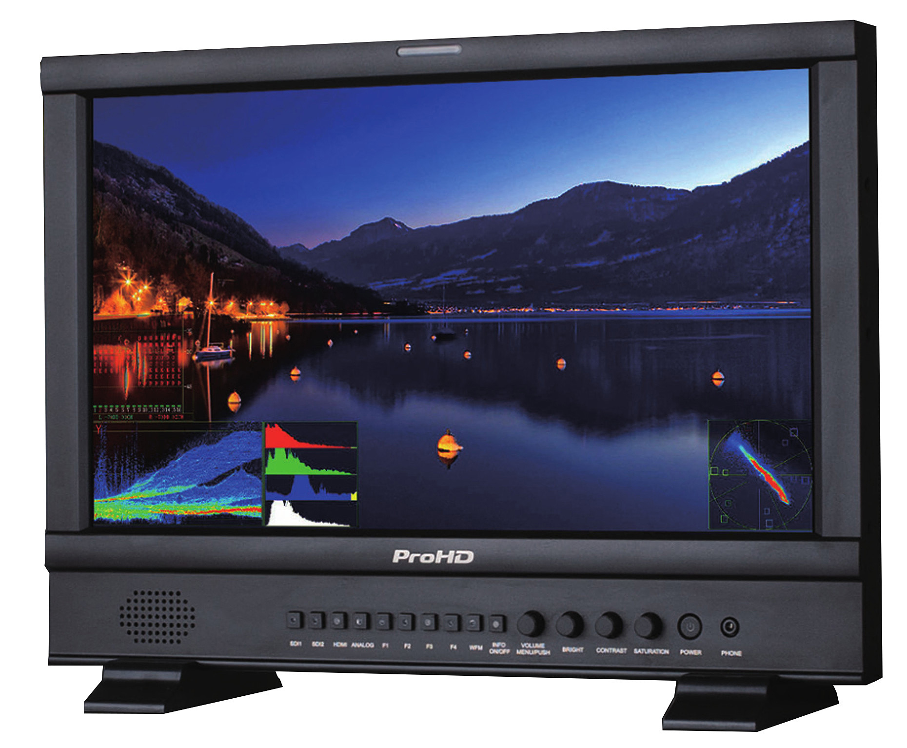 JVC DT-N17F ProHD Multiformat 17-Inch Broadcast Studio LCD Monitor with ...