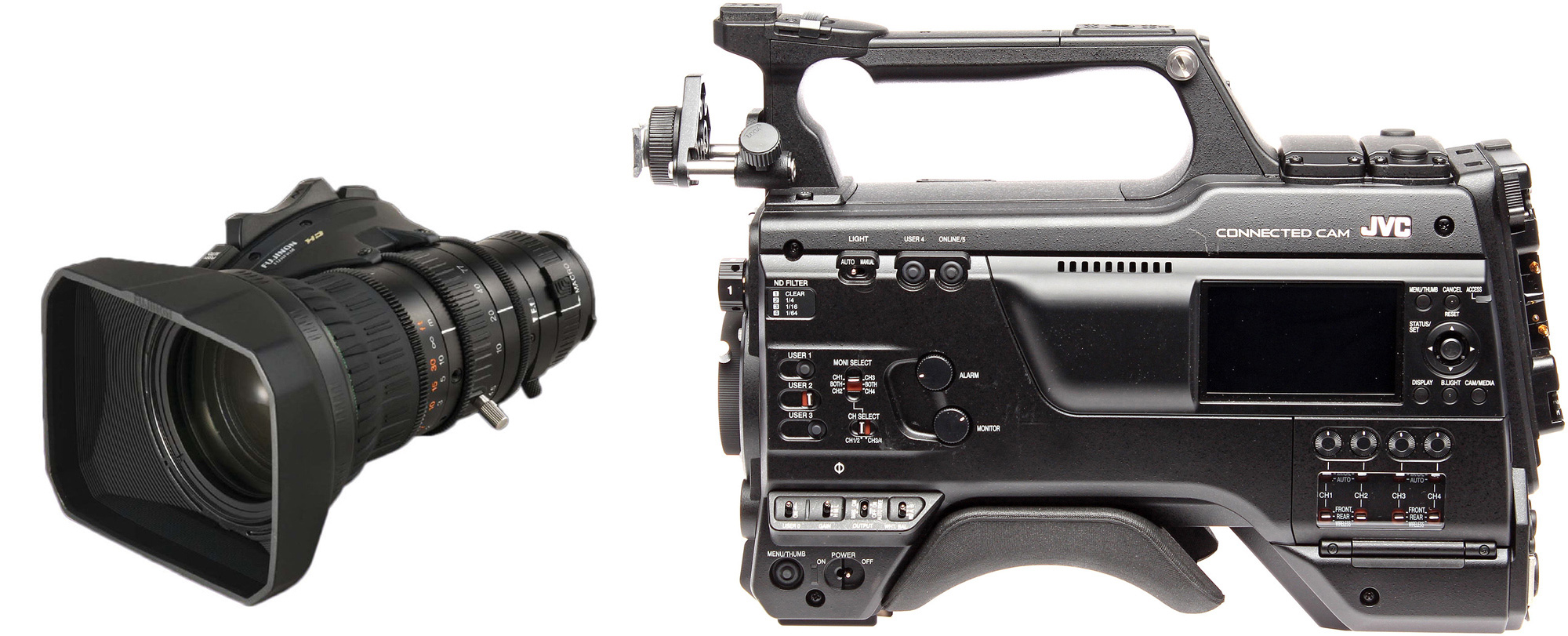 JVC GYHC900STF20 2/3 Inch Studio Camera Package with Fujinon 20X Lens