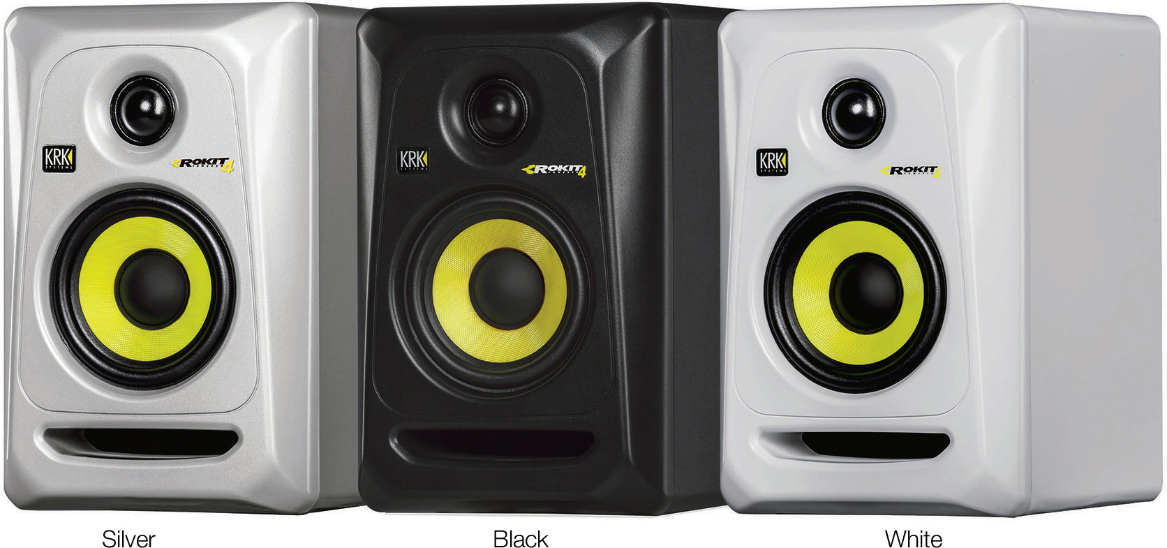 KRK RP4G3 Rokit 4 G3 30W 4 Inch Two-Way Active Studio Monitor - Single ...