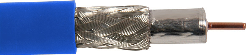 Canare L-5CFB 75 Ohm Digital Video Coax Cable RG-6 Type by the Ft Blue