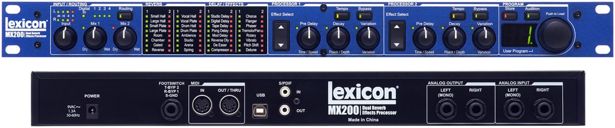 Lexicon MX200 Dual Reverb Effects Processor