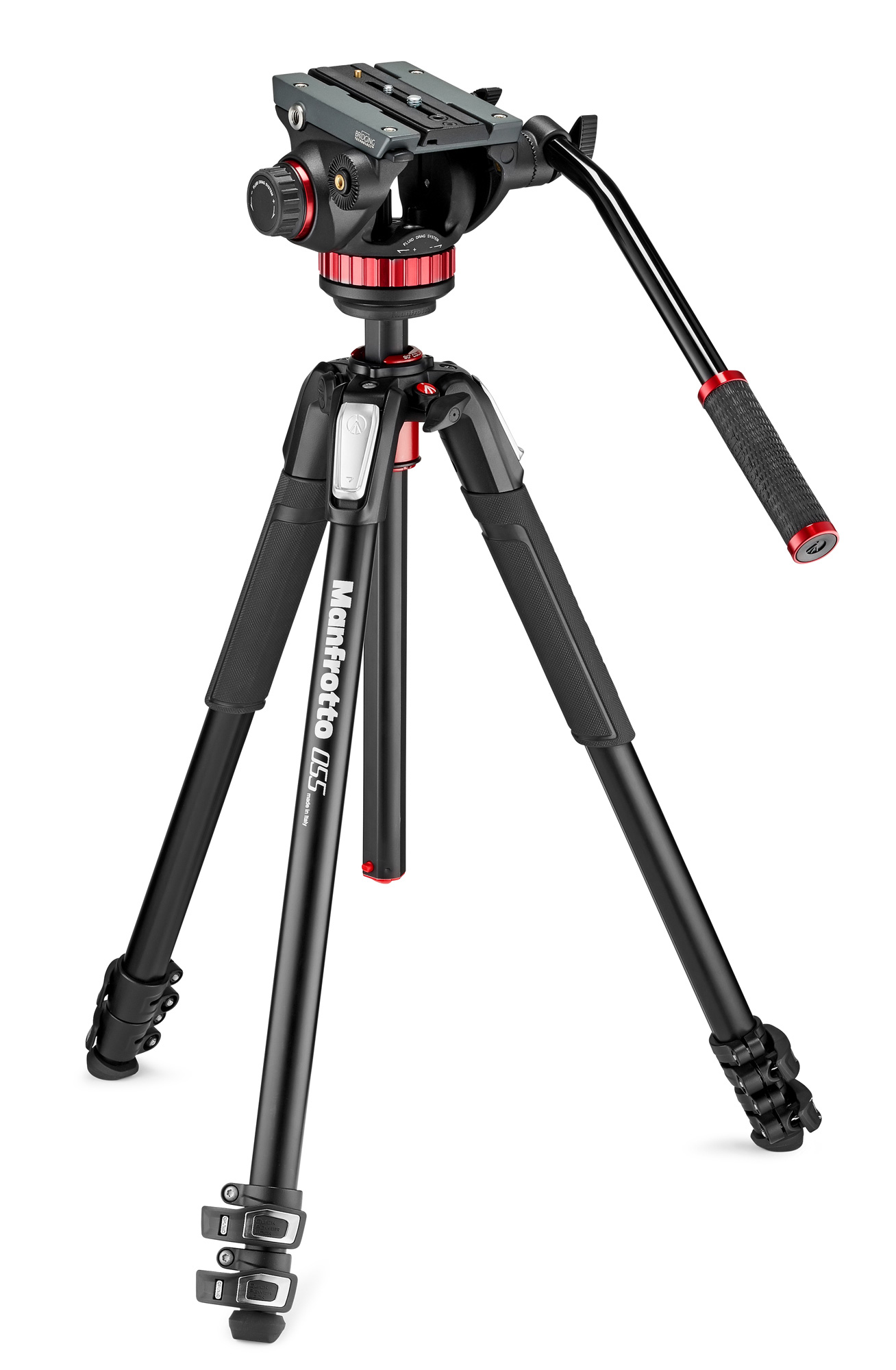 Manfrotto MVK502055XPRO3 - MT055XPRO3 Aluminum Tripod with MVH502AH Pro ...