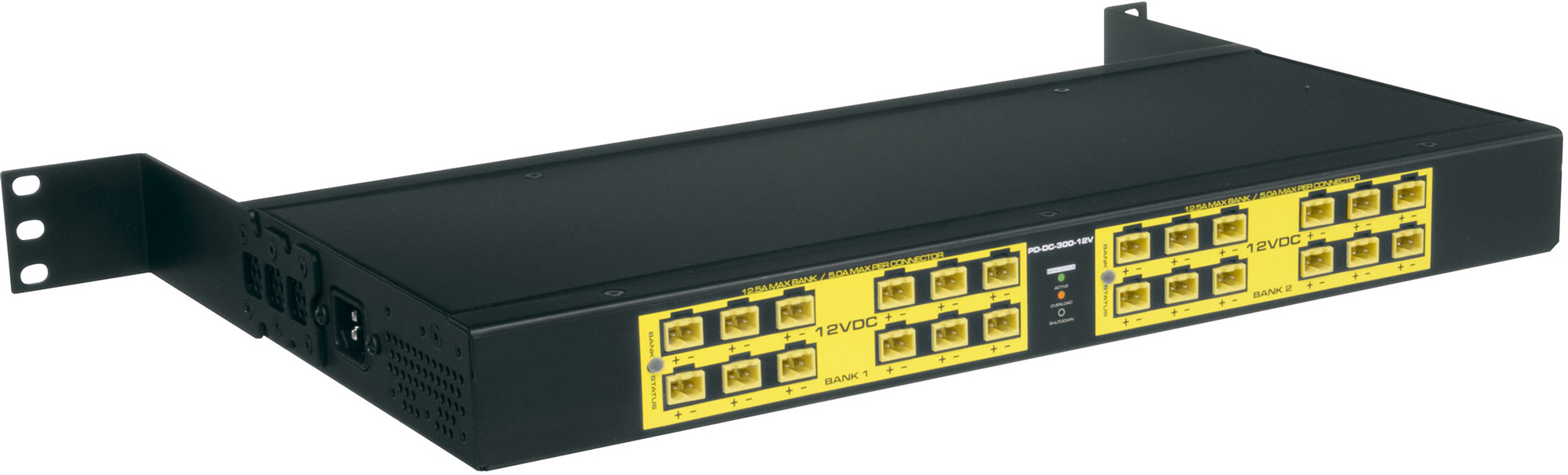 Middle Atlantic PD-DC-300-12V Maximum Power 300W DC Power Distribution ...