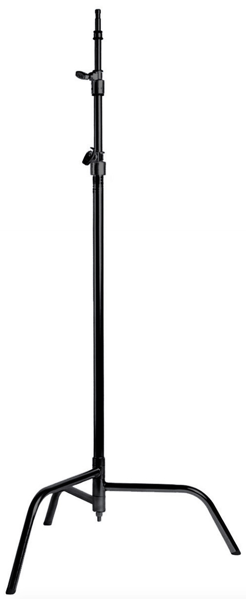 MSE 40 Inch C Stand w/Spring Loaded Base- Black