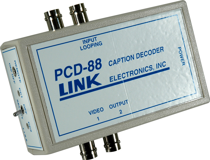 Link Electronics PCD-88 Portable Closed Caption Decoder w/Power Supply