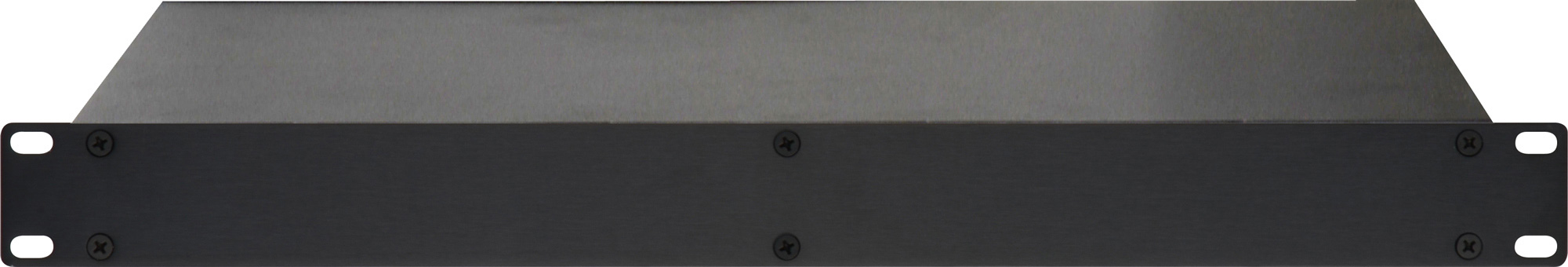 1 RU Rack Mountable Black Project Box with Anodized Panels